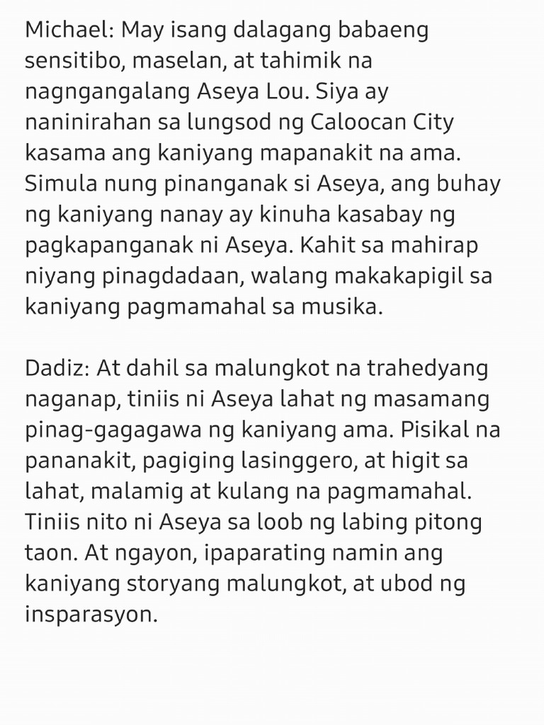 Script For Filo | PDF