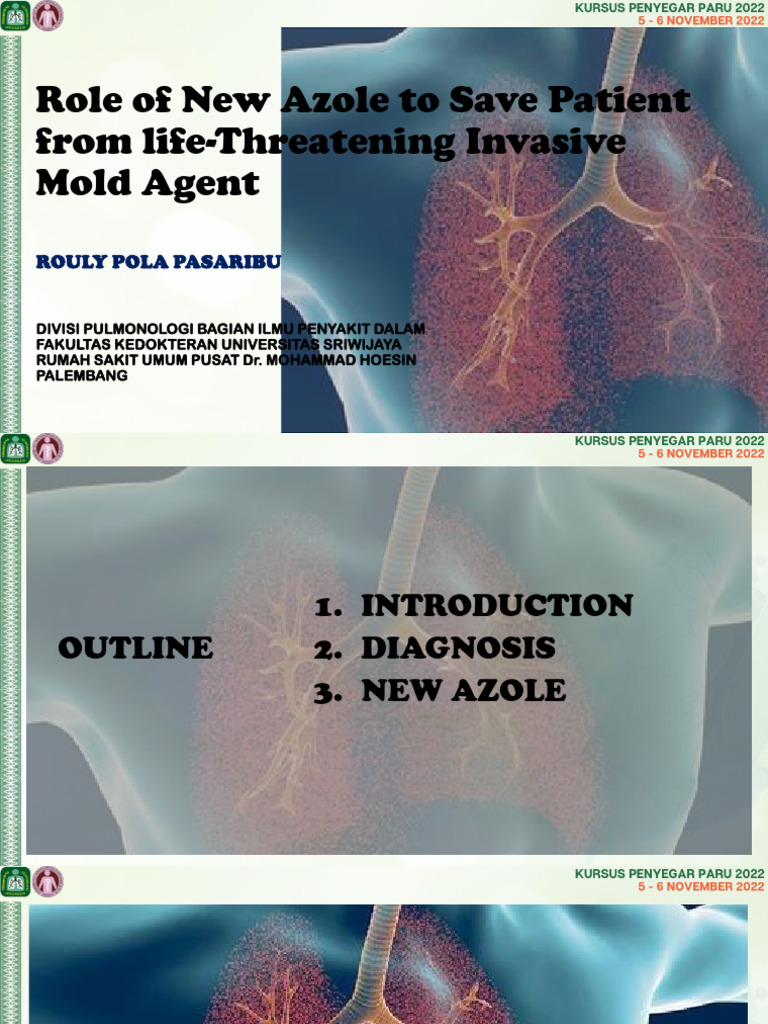 Role of New Azole To Save Patient From Life Threatening Invasive | PDF ...