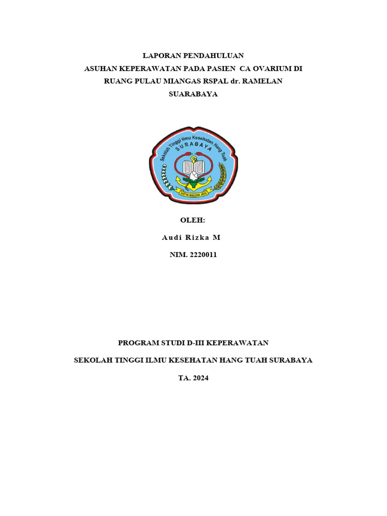 Asuhan Keperawatan CA Ovarium RSPAL | PDF