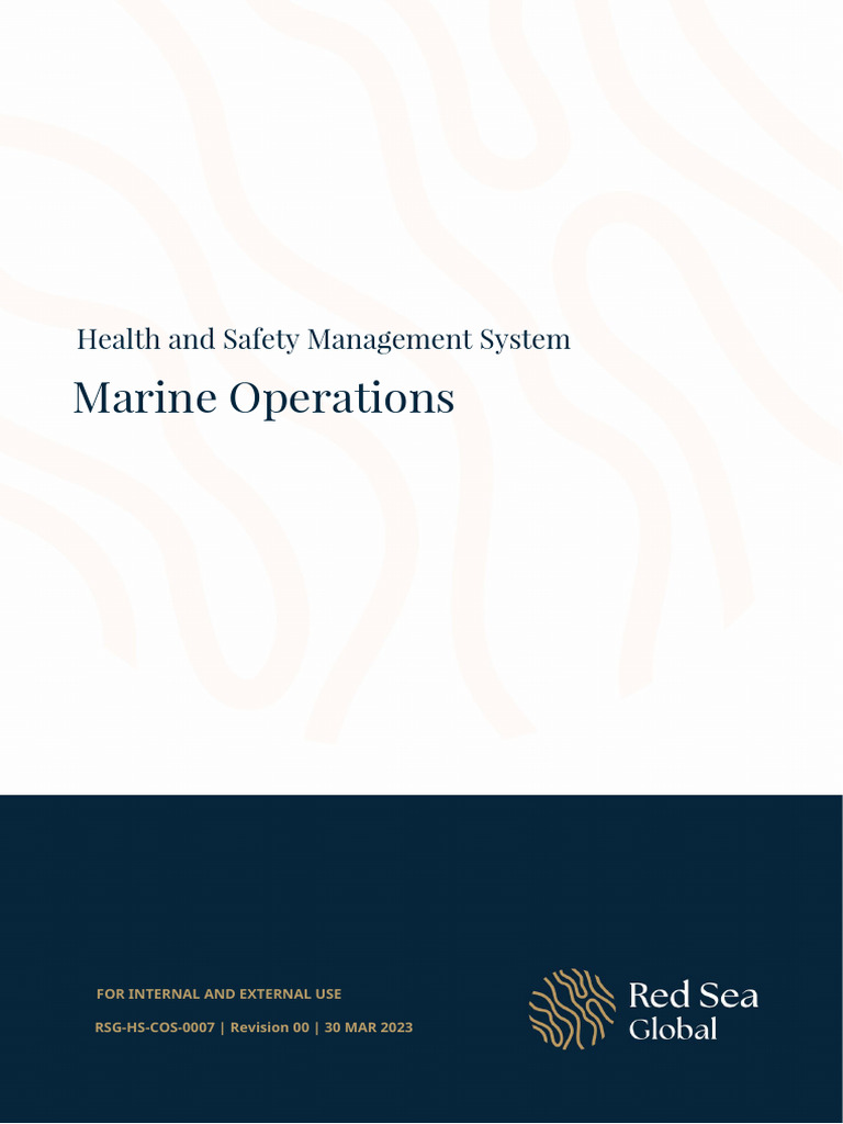 RSG HS COS 0007 Marine Operations | PDF | Personal Protective Equipment ...