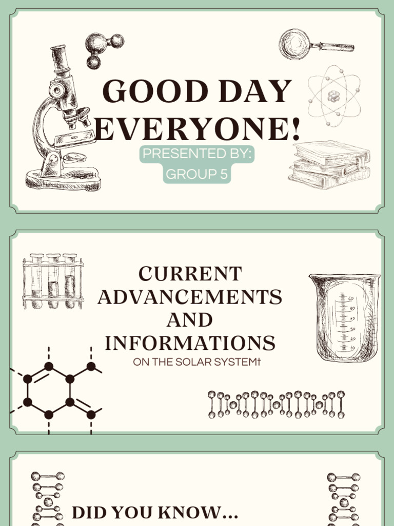 Cream and Green Illustrative Science Project Presentation | PDF ...