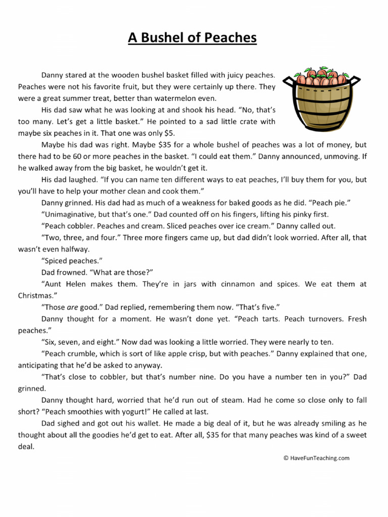 A Bushel of Peaches 2 | PDF