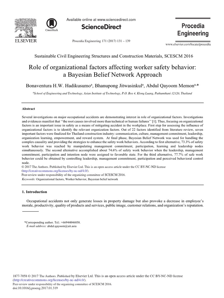 1-S2.0-S1877705817303296-Main Role of Organisational Factor Affecting ...