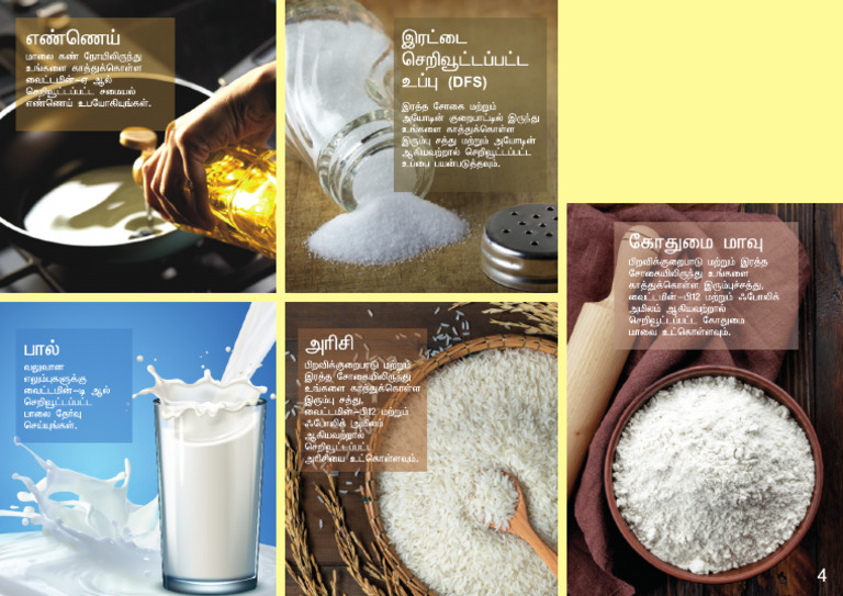 4) Food Fortification Pocket Flyer - Tamil | PDF
