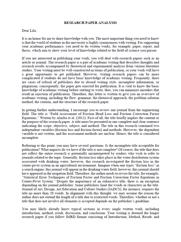 Research Paper Analysis-1 | PDF | Academic Publishing | Plagiarism