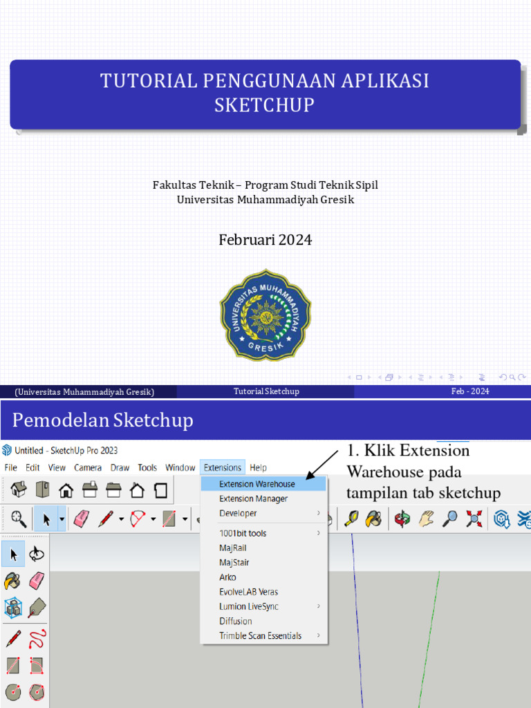 Tutorial Sketchup | PDF