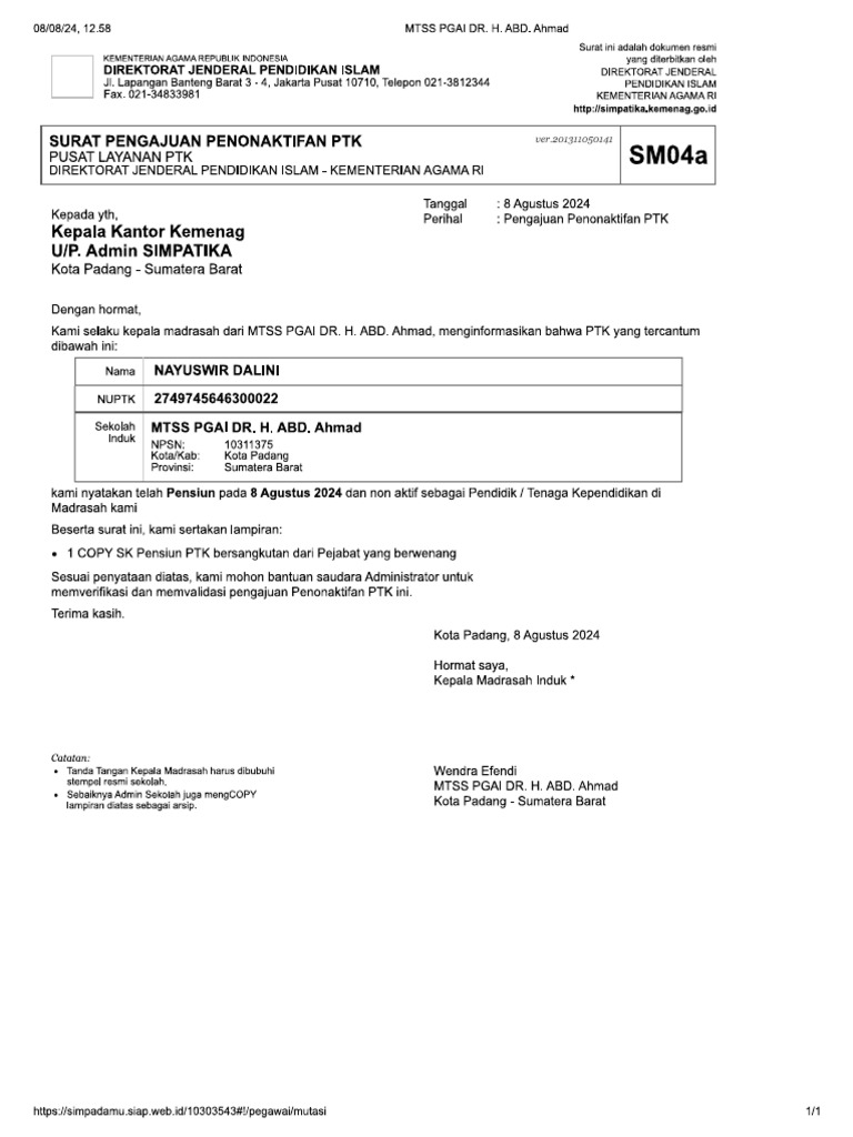 Simpatika Pensiun Buk Jim | PDF