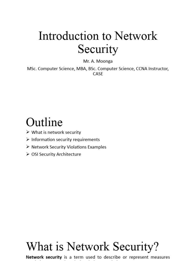 Unit 1 Network Security Concepts | PDF | Security | Computer Security