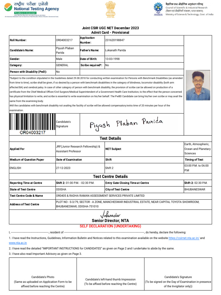 CSIR | PDF | Identity Document