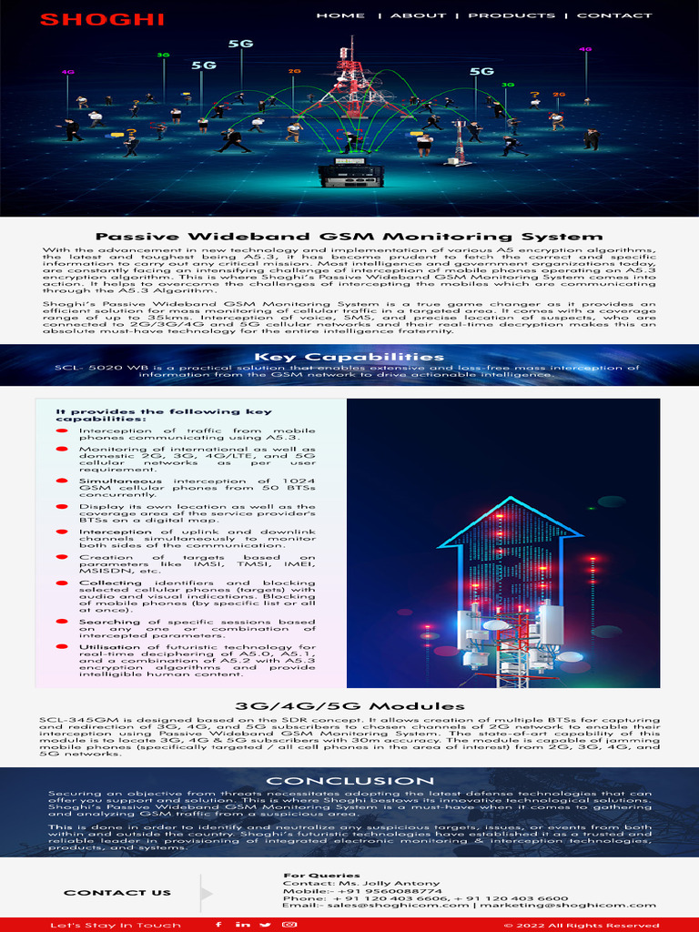 Passive Wideband GSM Monitoring System | PDF | Mobile ...