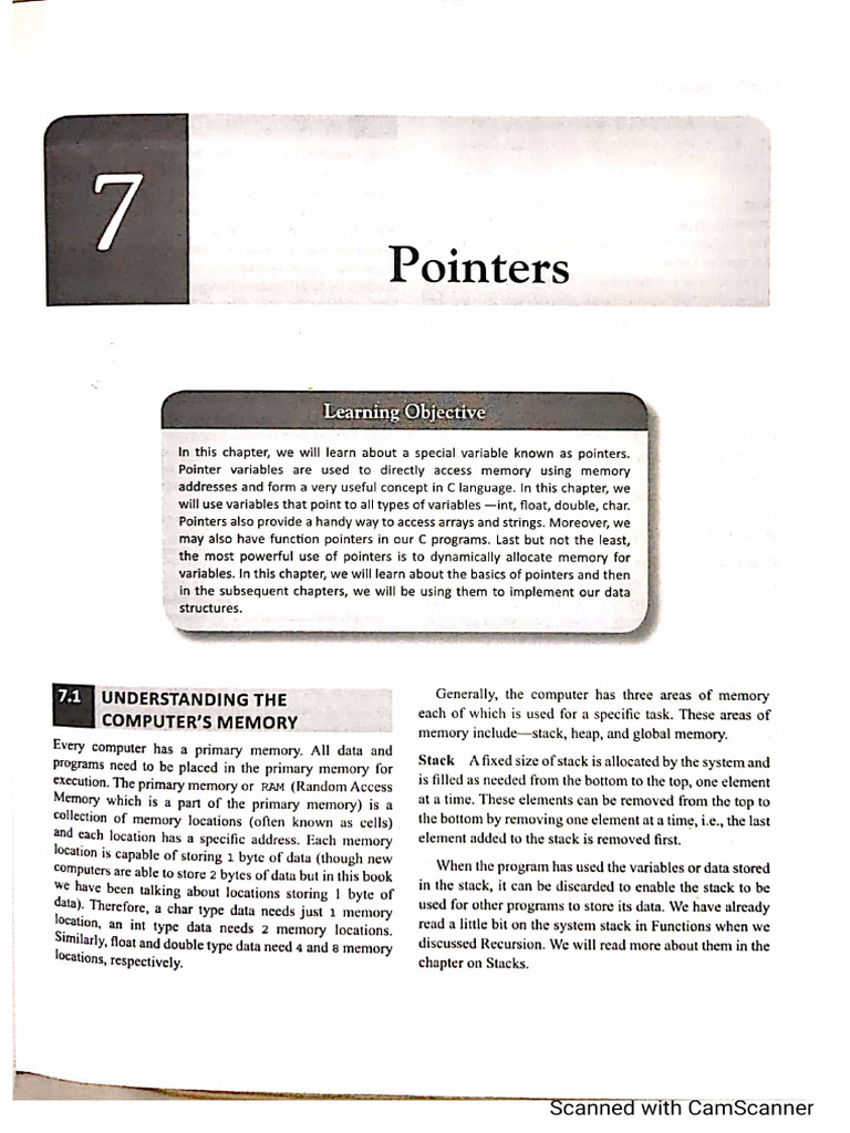 C@6 - Pointers | PDF