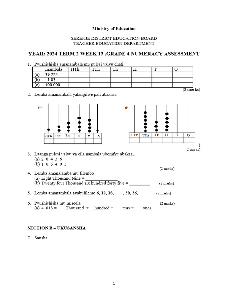2024 Grade 4 Num. tm2, wk13. | PDF