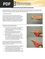 ROM Exercises For Hand and Wrist Patient Handout | PDF | Hand | Thumb