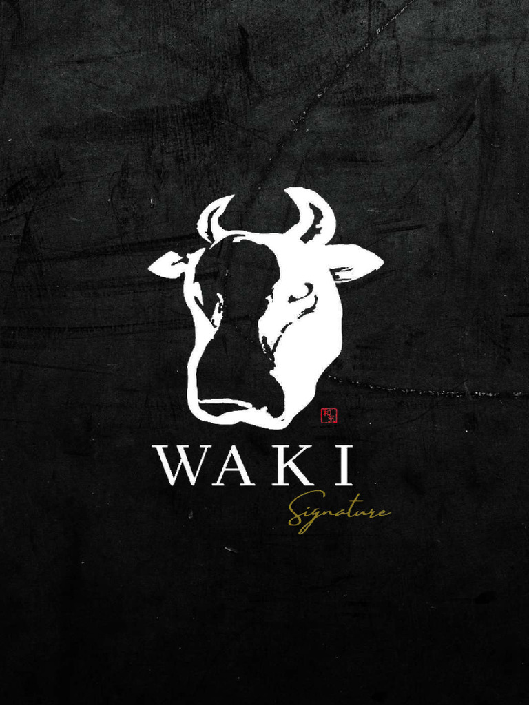 WAKI Signature QR Menu | PDF