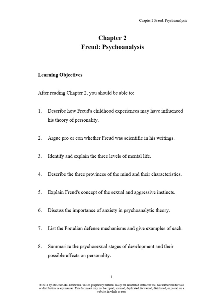 Module 02 - Freud's Psychoanalysis | PDF | Id | Psychoanalysis