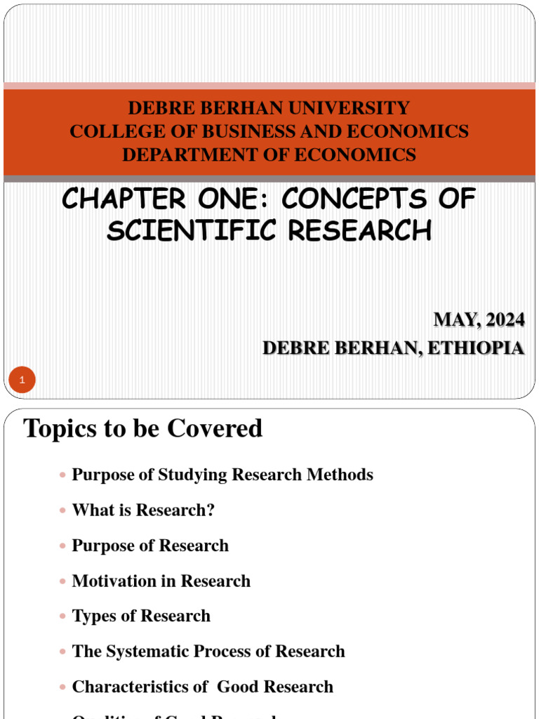 Chapter 1 - The Fundamentals of Scientific Research | PDF | Hypothesis ...