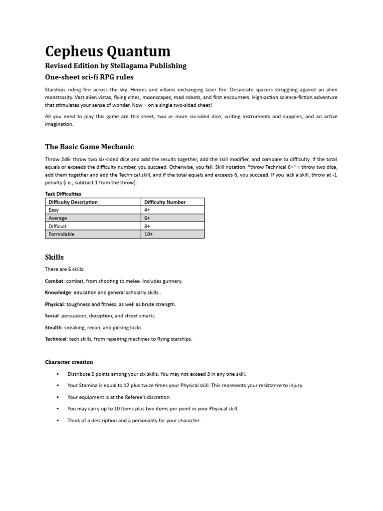 CQ Revised - Editable | PDF | Armour | Wound