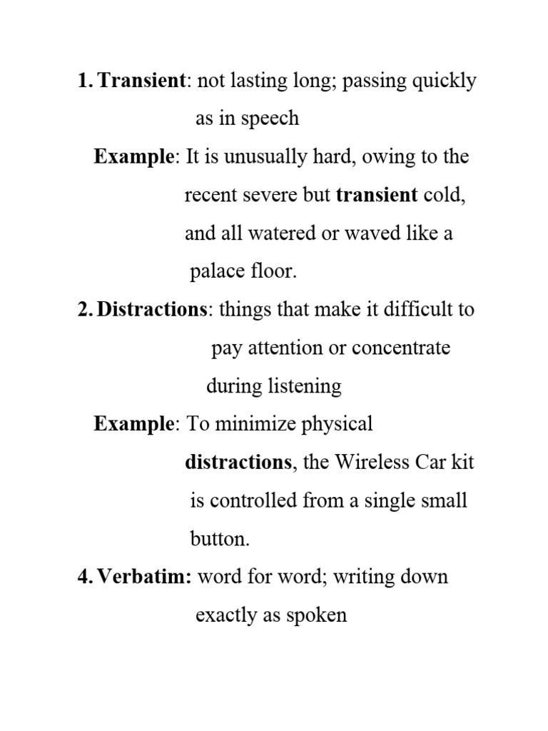Vocabulary New | PDF | Perception | Behavioural Sciences