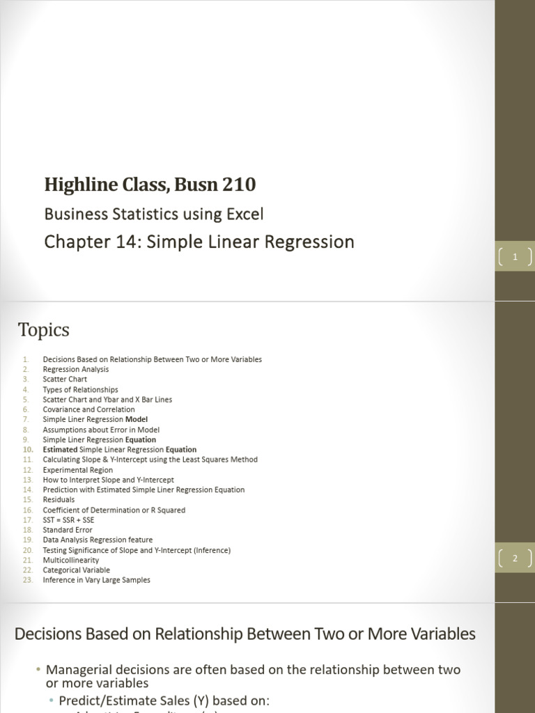 Ch14 Regression | PDF | Errors And Residuals | Regression Analysis