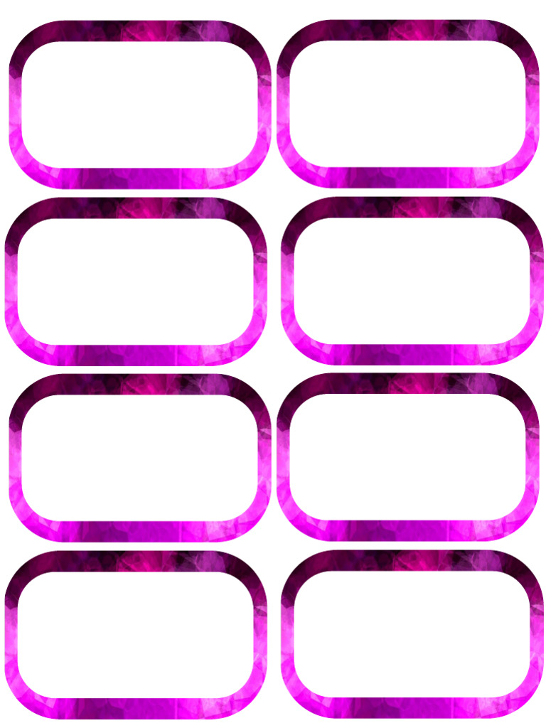 Pink Bin Labels | PDF