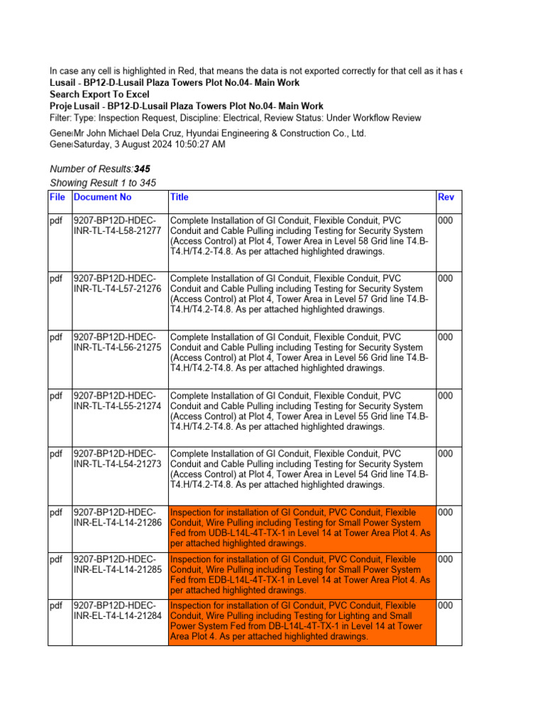 Plot D Inr Ur With Dar As Of 03 Aug 2024 Pdf Electrical Wiring 9750