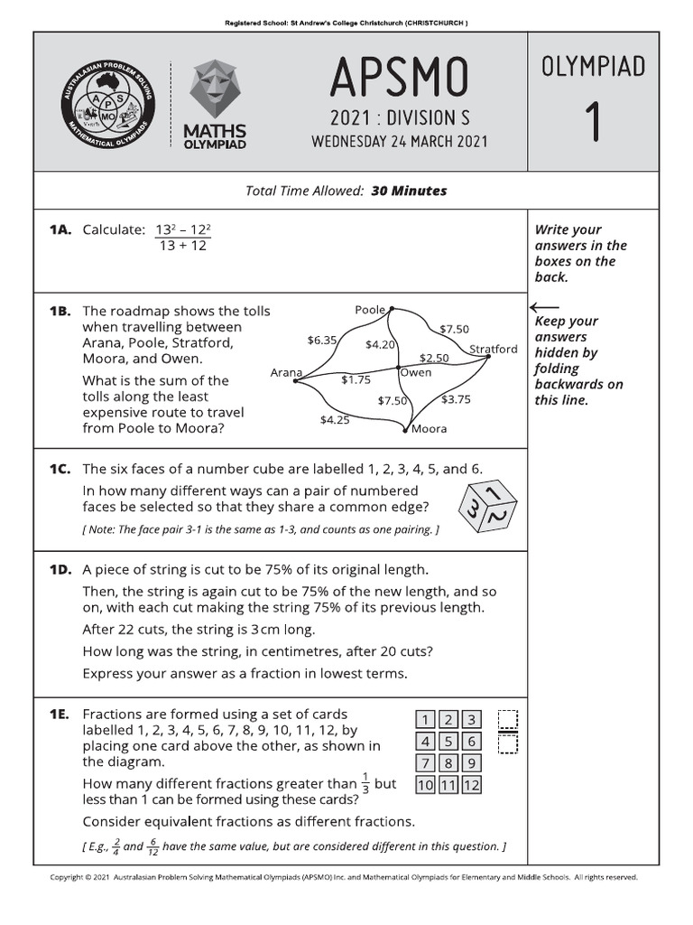 2021 Qns Paper 1 | PDF