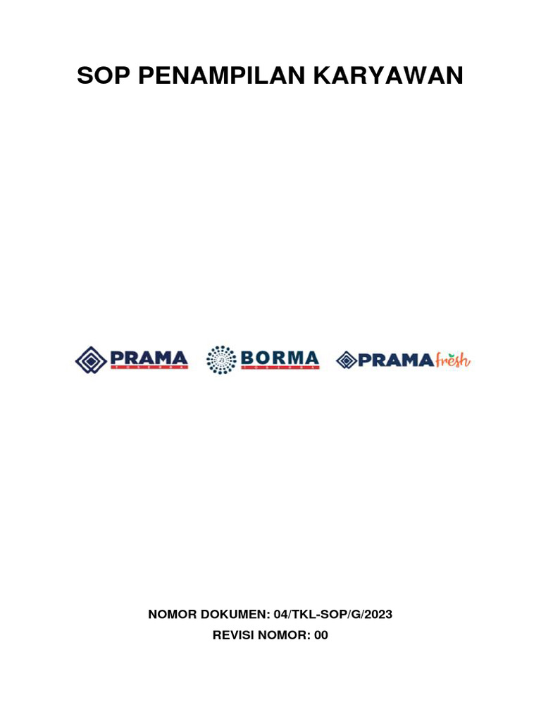 Sop Penampilan Karyawan | PDF