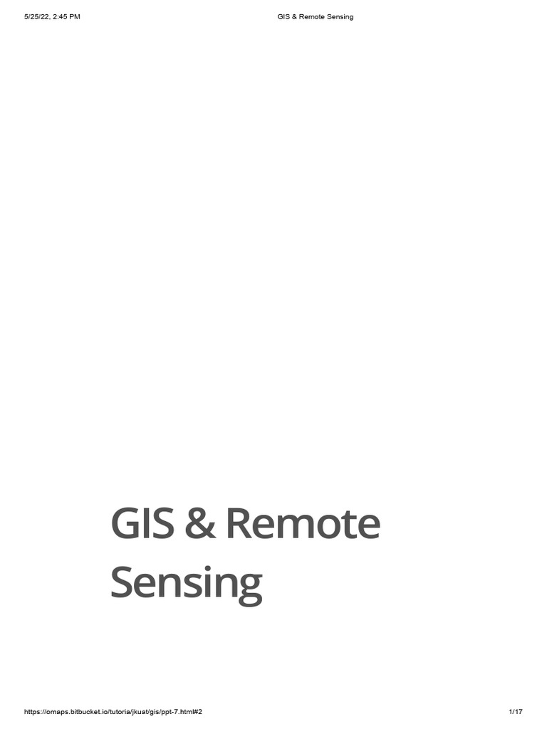 Lesson 7 GIS & Remote Sensing | PDF | Topography | Contour Line