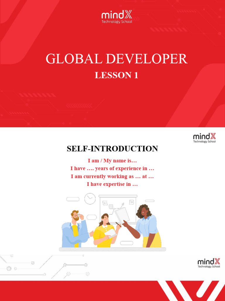 (GlobalDev) (Lesson 1) Slide | PDF