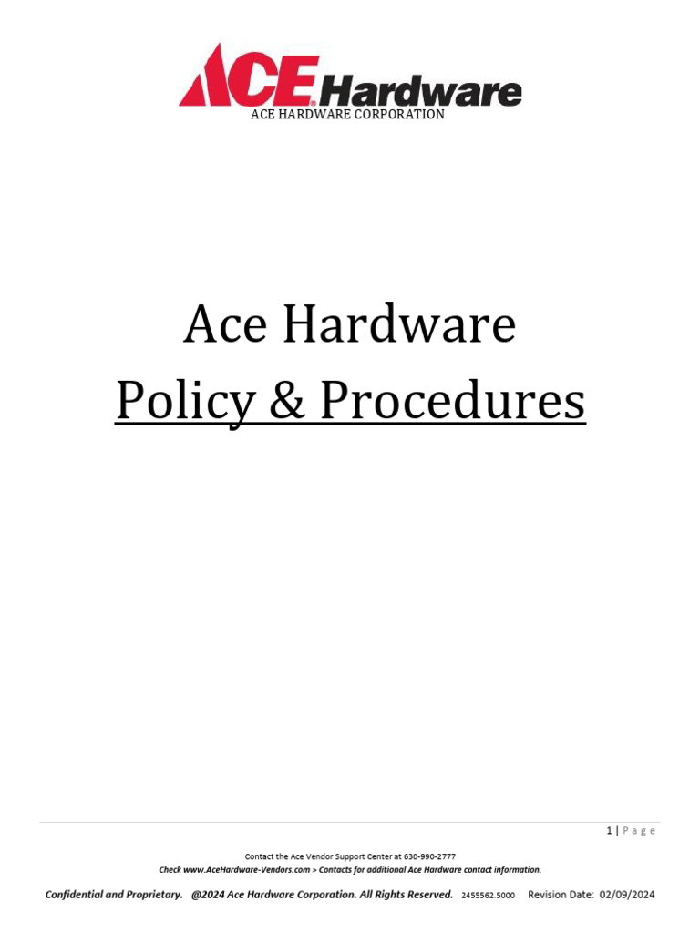 Ace Vendor Manual | PDF | Electronic Data Interchange | Invoice
