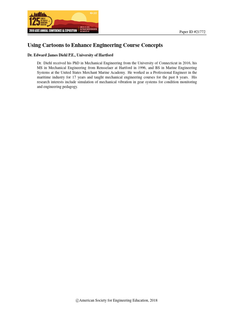 Using Cartoons To Enhance Engineering Course Concepts | PDF ...