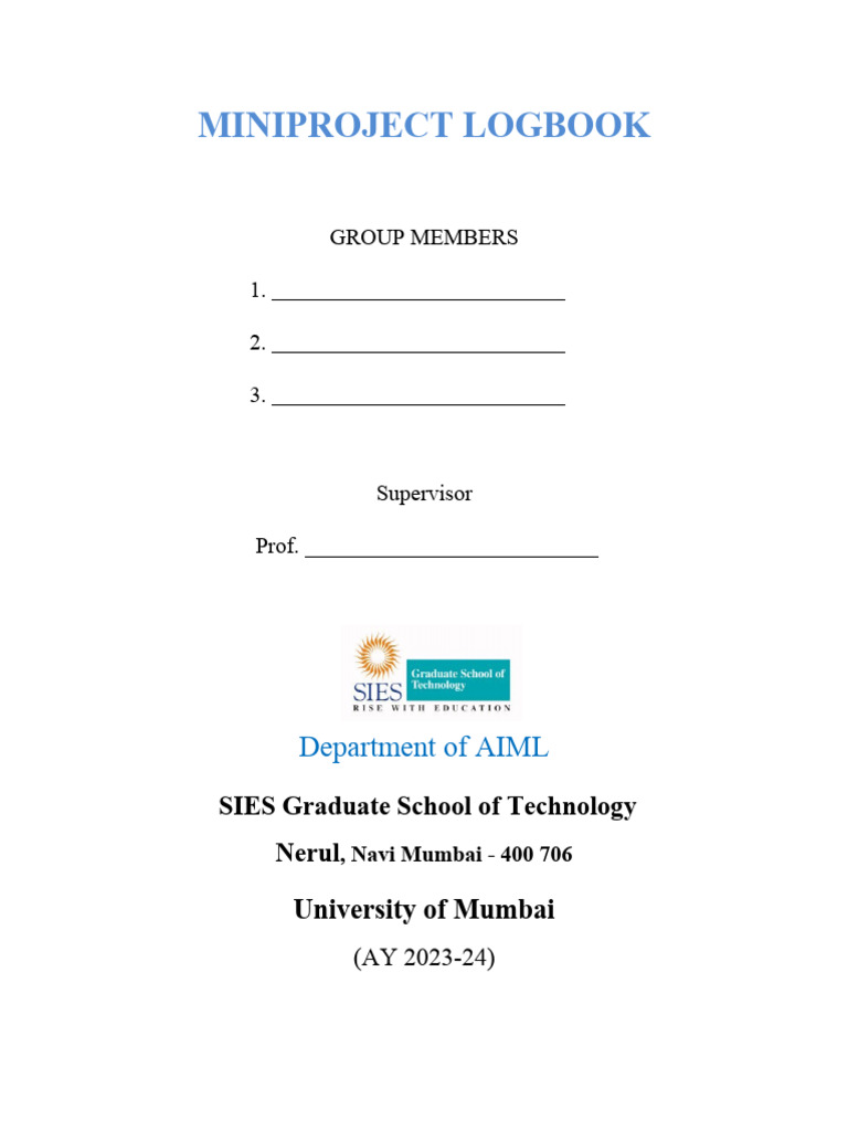 Logbook Mini Project | PDF | Engineering | Intelligence (AI) & Semantics