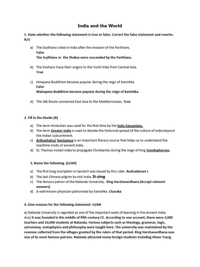 1707149247661.india and The World | PDF | Asia | South Asia