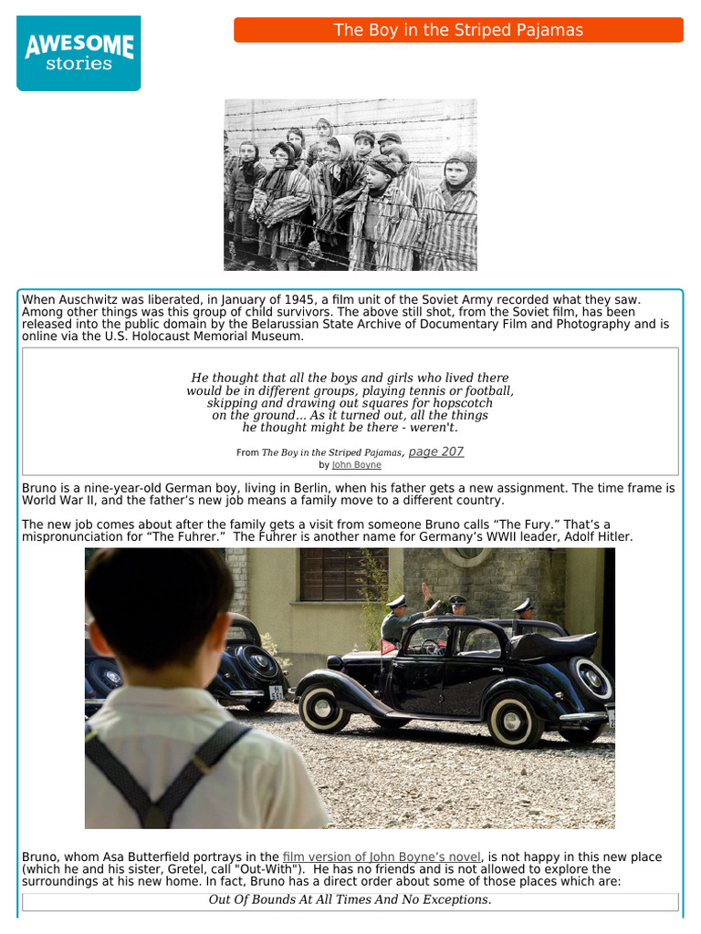 The Boy in The Striped Pajamas | PDF