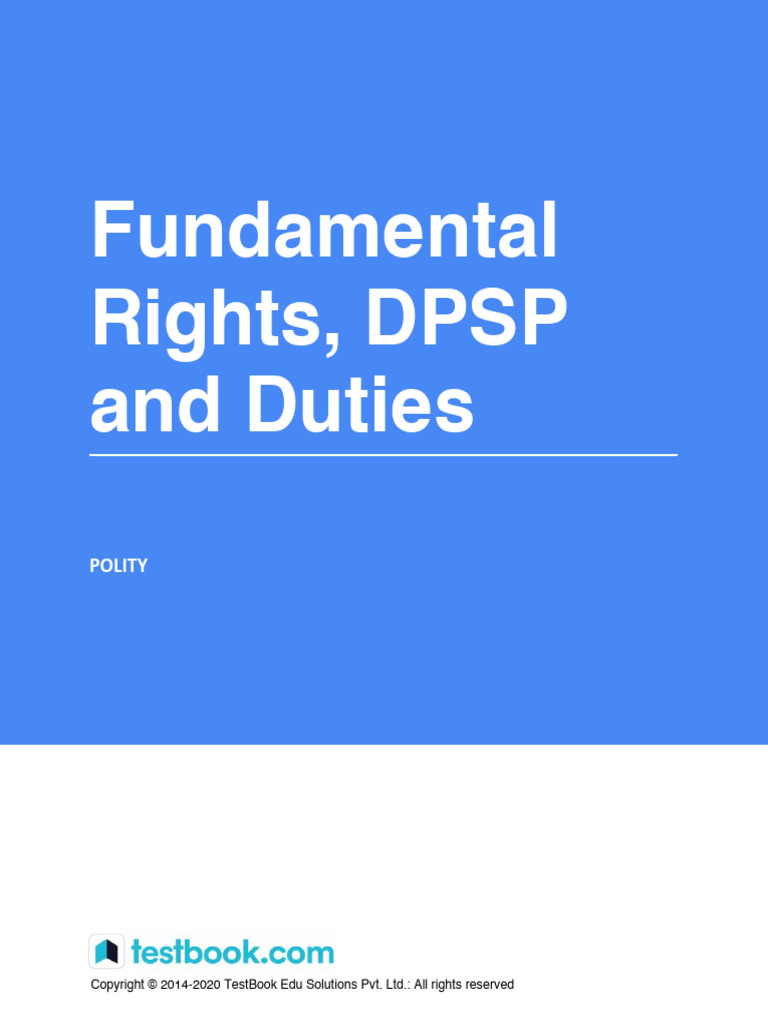 Fundamental Rights, DPSP and Duties - Study Notes | PDF | Writ | Writ ...