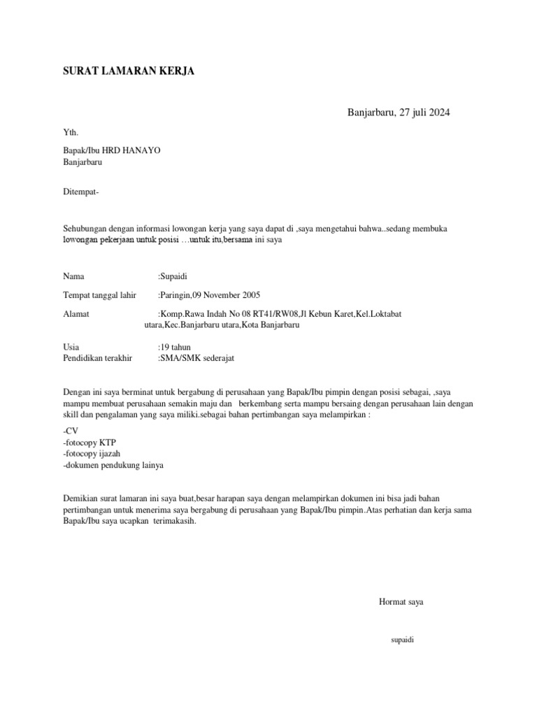 CV Dan Lamaran | PDF