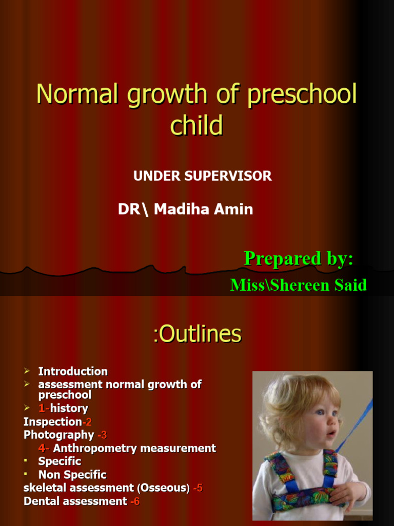 Normal Growth of Preschool Child | PDF | Medical Specialties