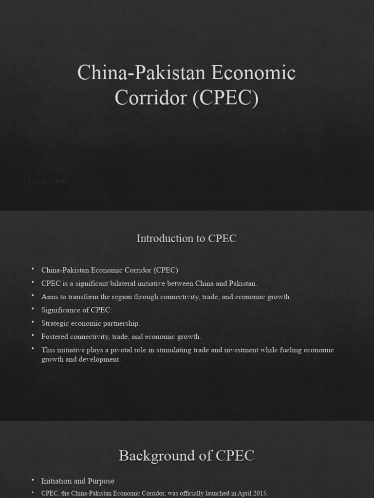 China-Pakistan Economic Corridor (CPEC) | PDF | Infrastructure | Pakistan