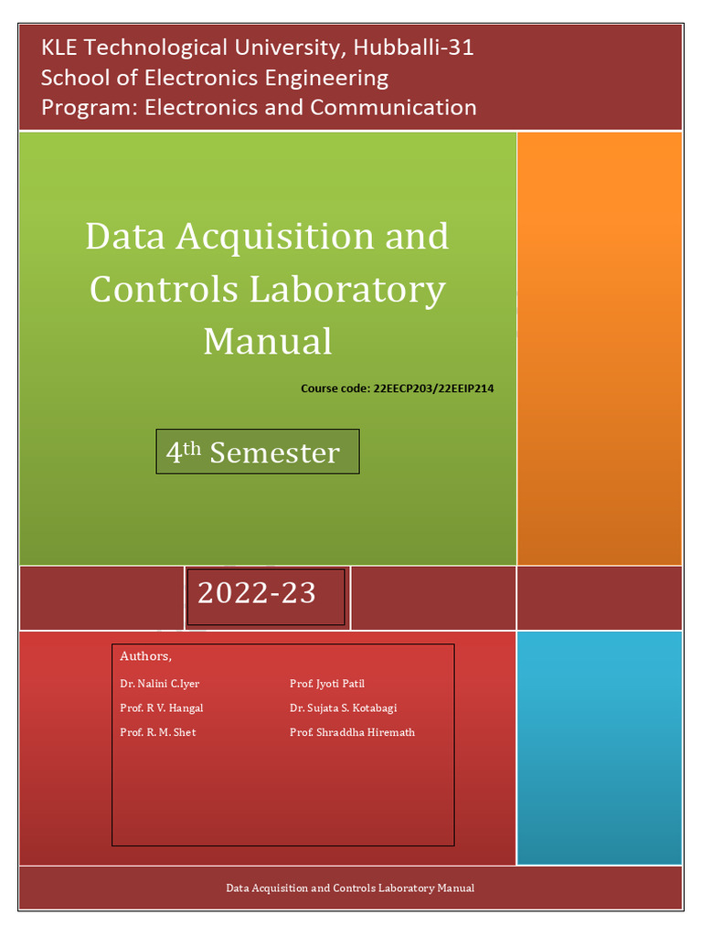 DAC - Lab Manual - 2023 | PDF | Power Supply | Electronic Engineering