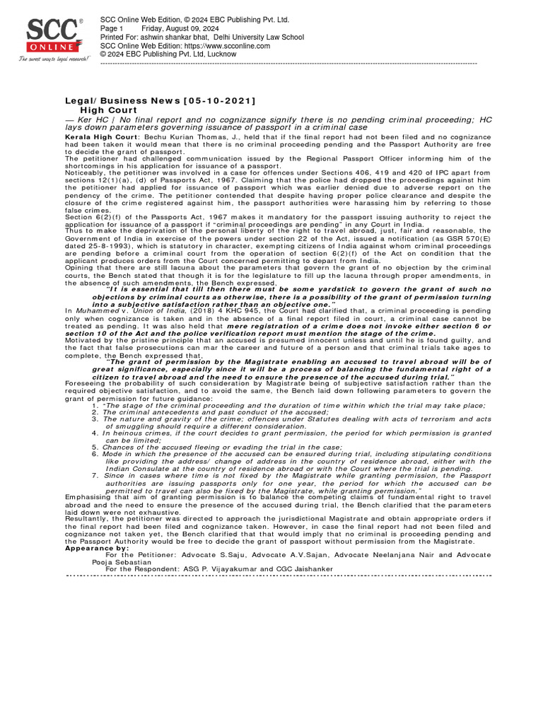 N WPC No 15182 of 2021 212166 Lc2duacin 20240809 140128 1 2 | PDF | Trials | Magistrate