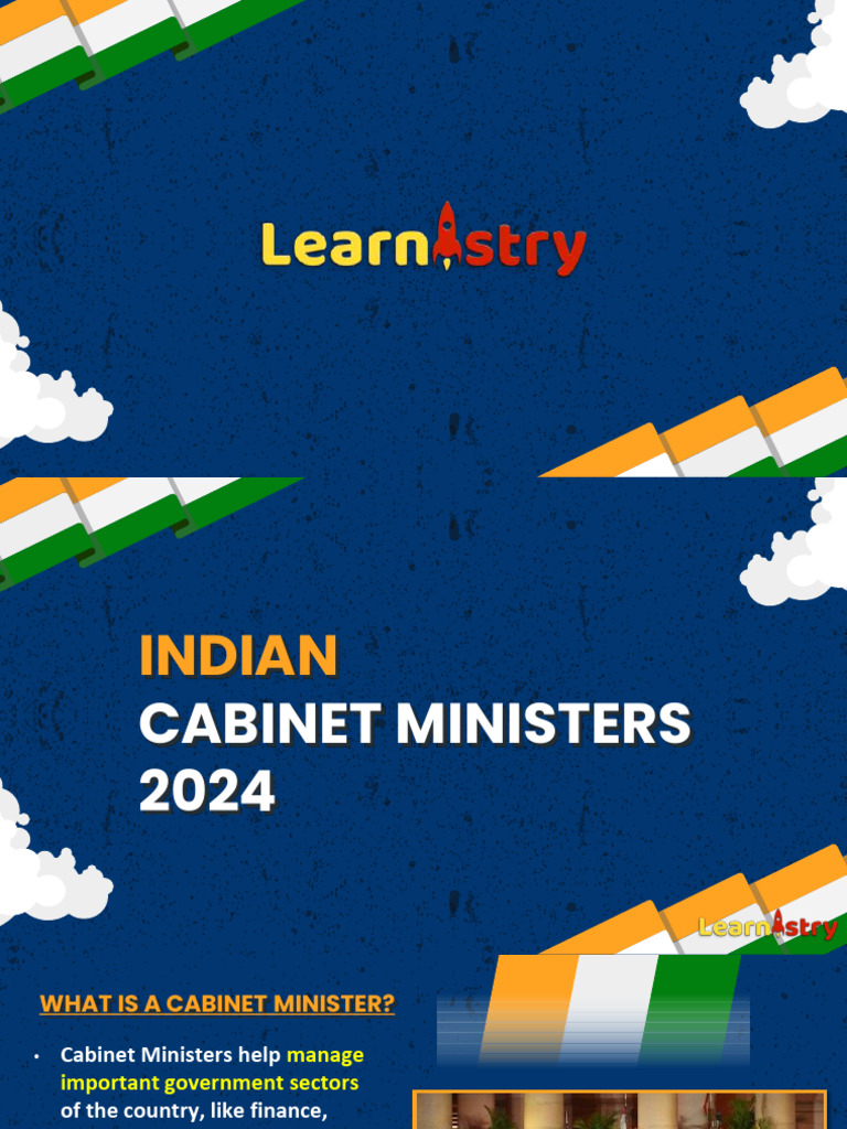 INDIAN CABINET MINISTERS 2024 | PDF | Government | Government Of India