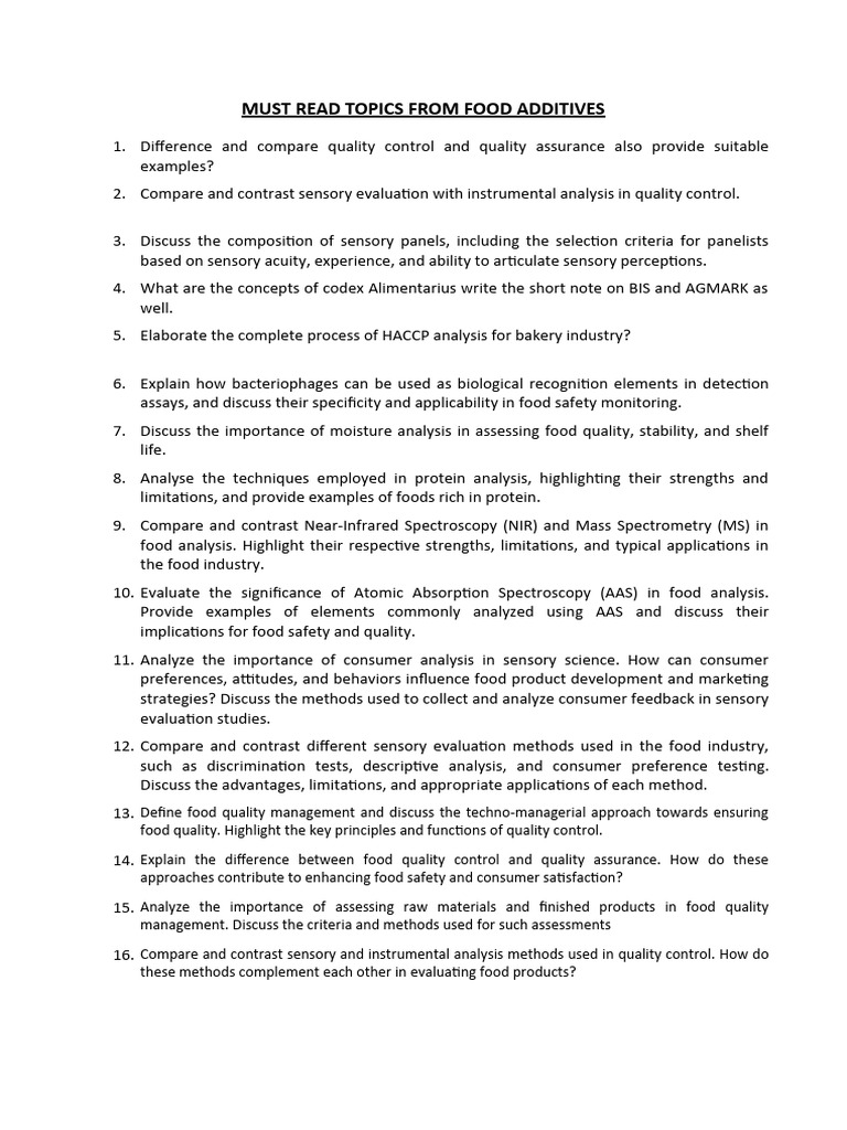 Imp Questions | PDF | Quality Management | Evaluation