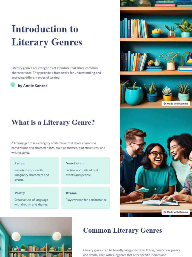 Introduction To Literary Genres | PDF | Poetry | Genre