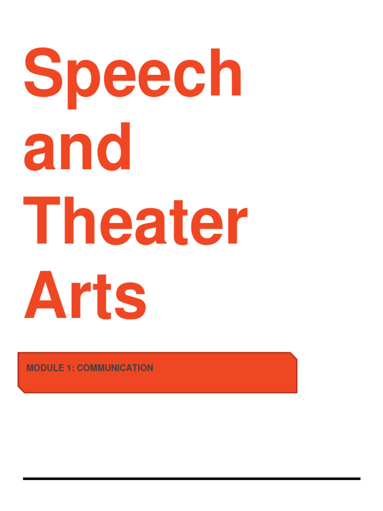 Module 1 Communication | PDF | Communication | Nonverbal Communication