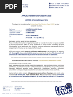 UWC Application Consent Form 2025 | PDF | Information | Social Ethics