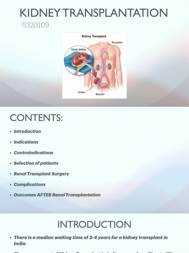 Kidney Transplantation | PDF | Kidney Transplantation | Kidney