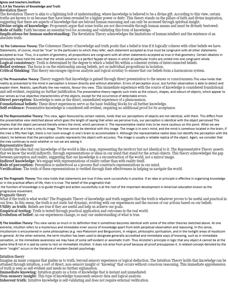 Philosophy Assignment | PDF | Truth | Knowledge