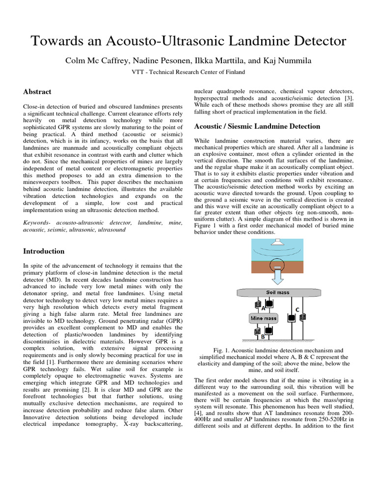 VTT-TowardsAcousto-Ultrasonic Full Paper 2 | PDF | Ultrasound | Resonance