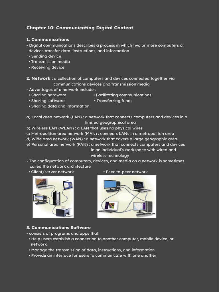Computing Notes Chap 10 | PDF | Computer Network | Wireless