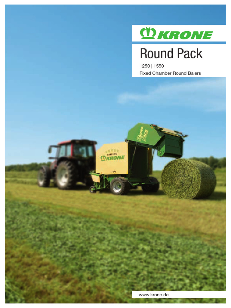 Krone Roundpack 1250 | PDF | Hay